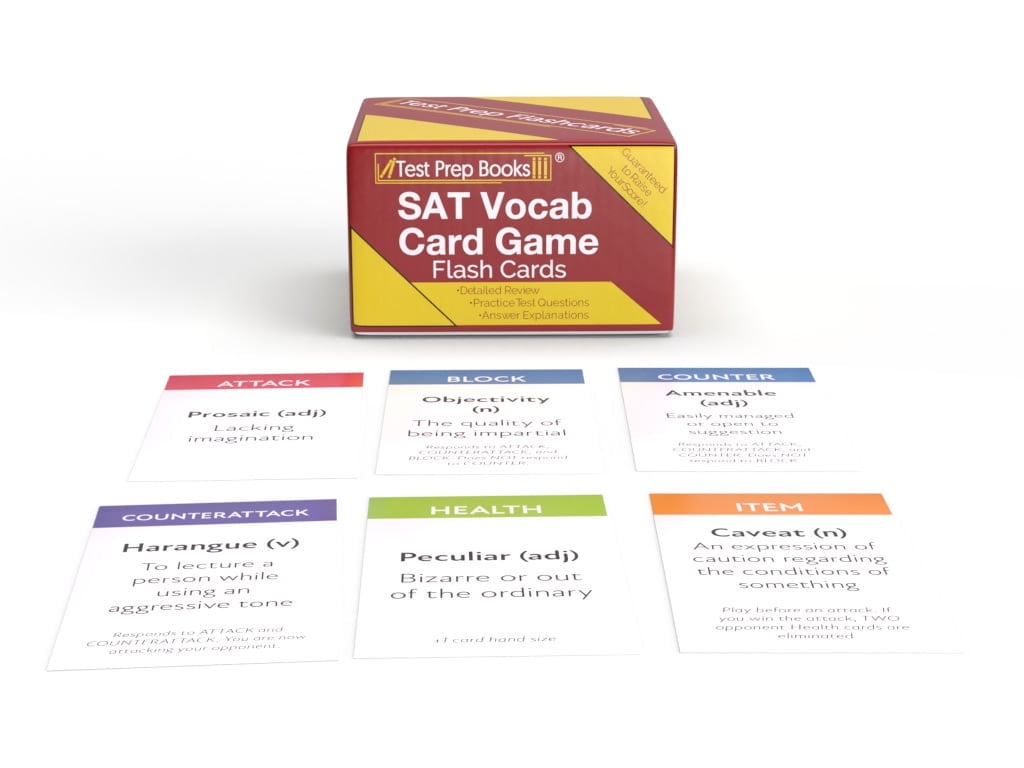 SAT Vocabulary Study Card Game 2025-2026: SAT Vocabulary Word Prep with ...