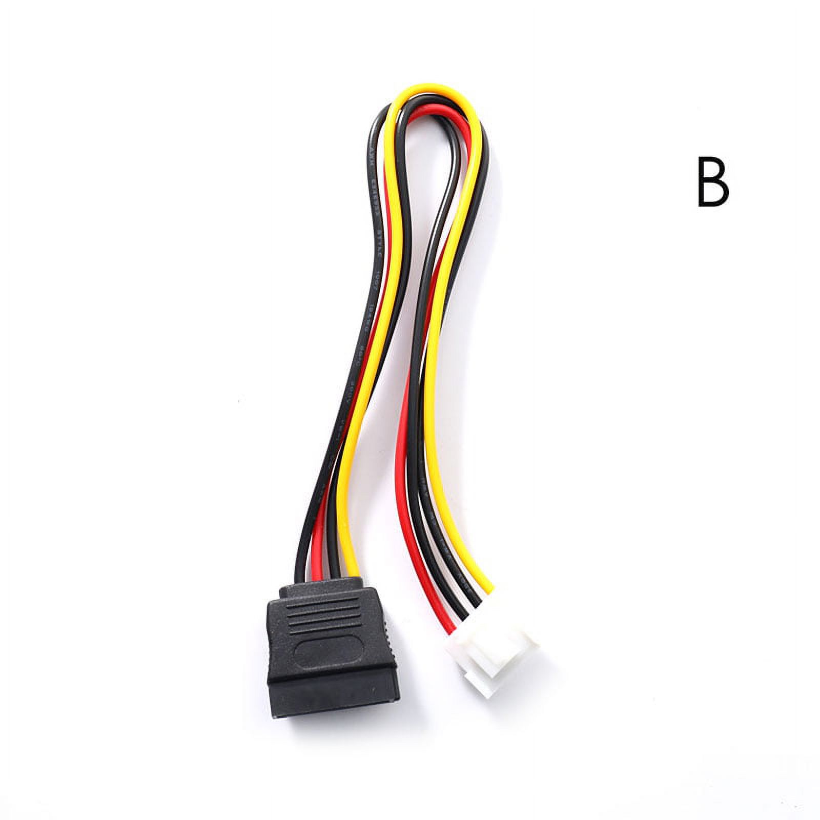 SATA 15 Pin Female To 4 Pin Female FDD Floppy Adapter Hard Drive Power ...