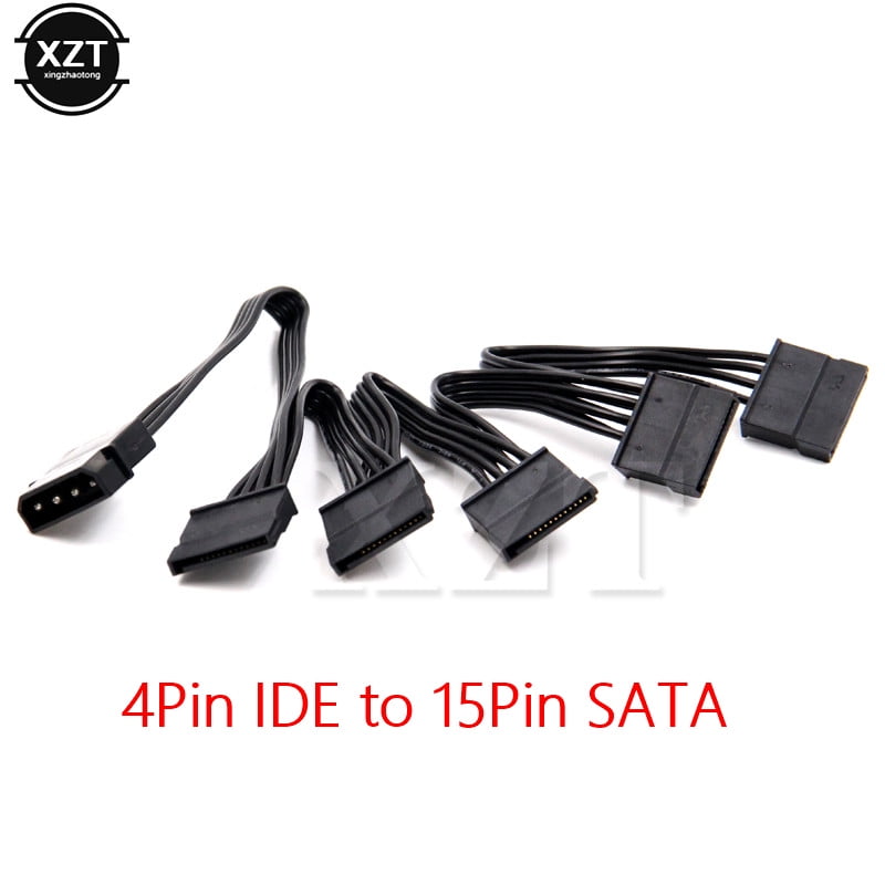 SATA 15Pin M 1 to 5 SATA 15Pin F Hard Drive Power Supply Splitter Cable ...