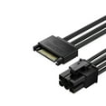 SATA 15Pin to 6Pin Power Cable for Video Card Power Adapter Cord Stable ...