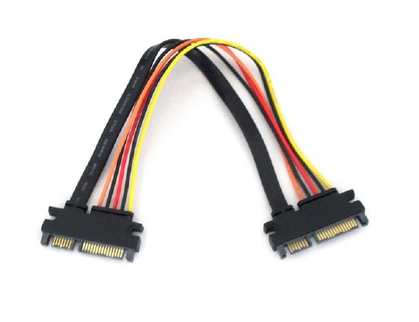 SATA 22 Pin Male to SATA 22 Pin Male - 8 Inch Cable - Walmart.com
