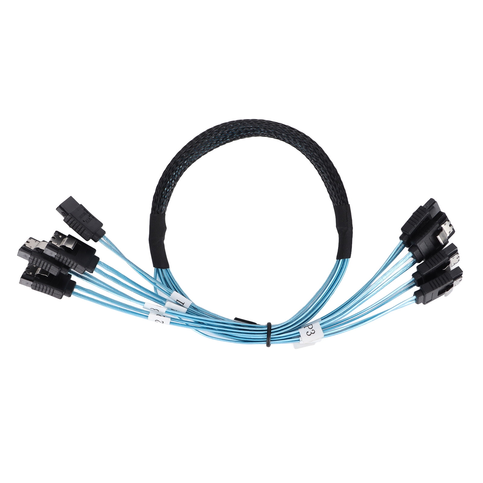 SATA Cables 7 Pin Fast Speed 6Gbps Mini Use Easily 4 Wires High Speed ...