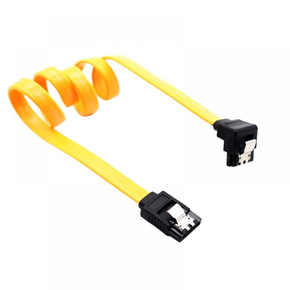 SATA III Cable 90 Degree, 6Gbps Straight to Right HDD SSD Data Cable 7 ...