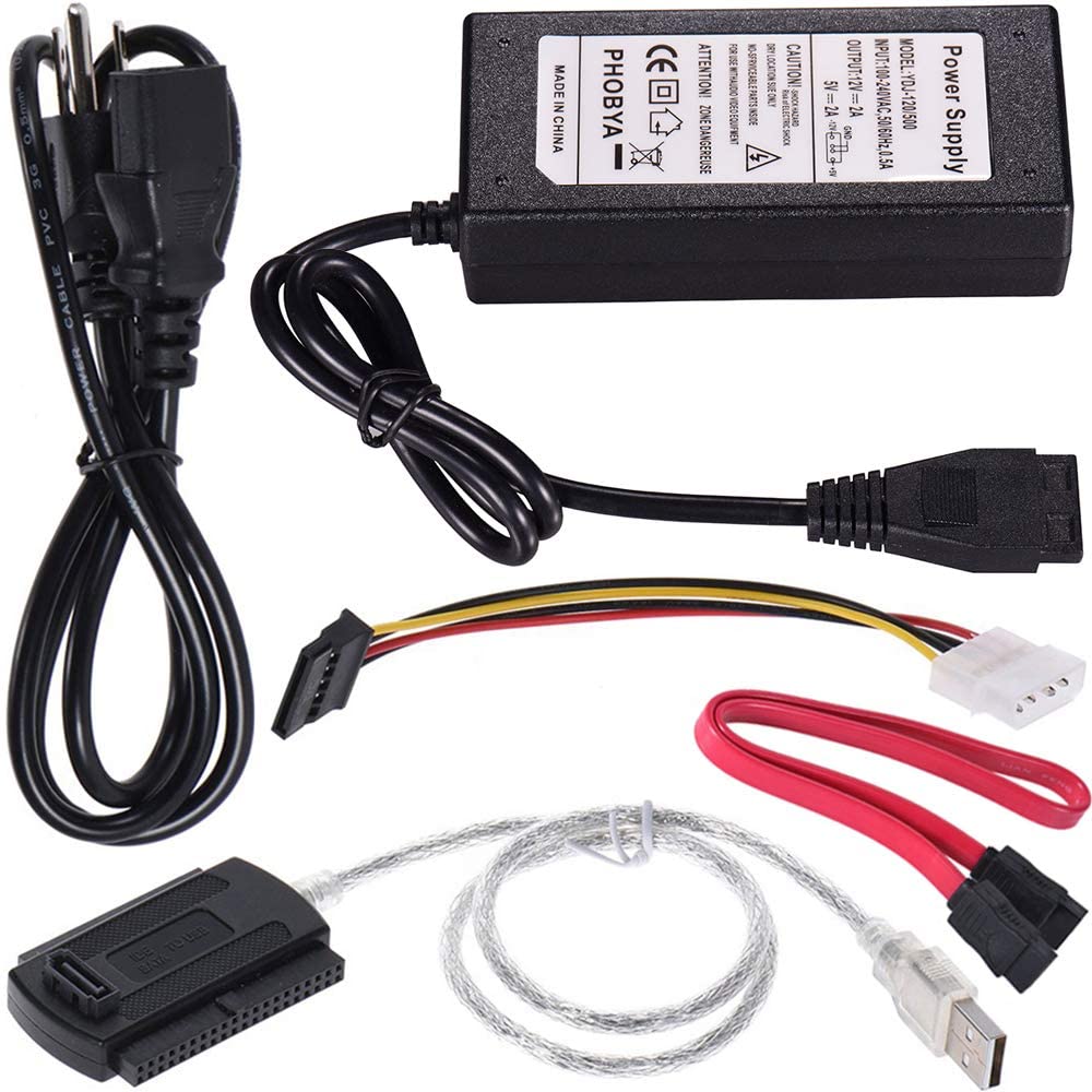 SATA/PATA/IDE Hard Drive to USB 2.0 Adapter Converter Cable for 2.5" 3. ...