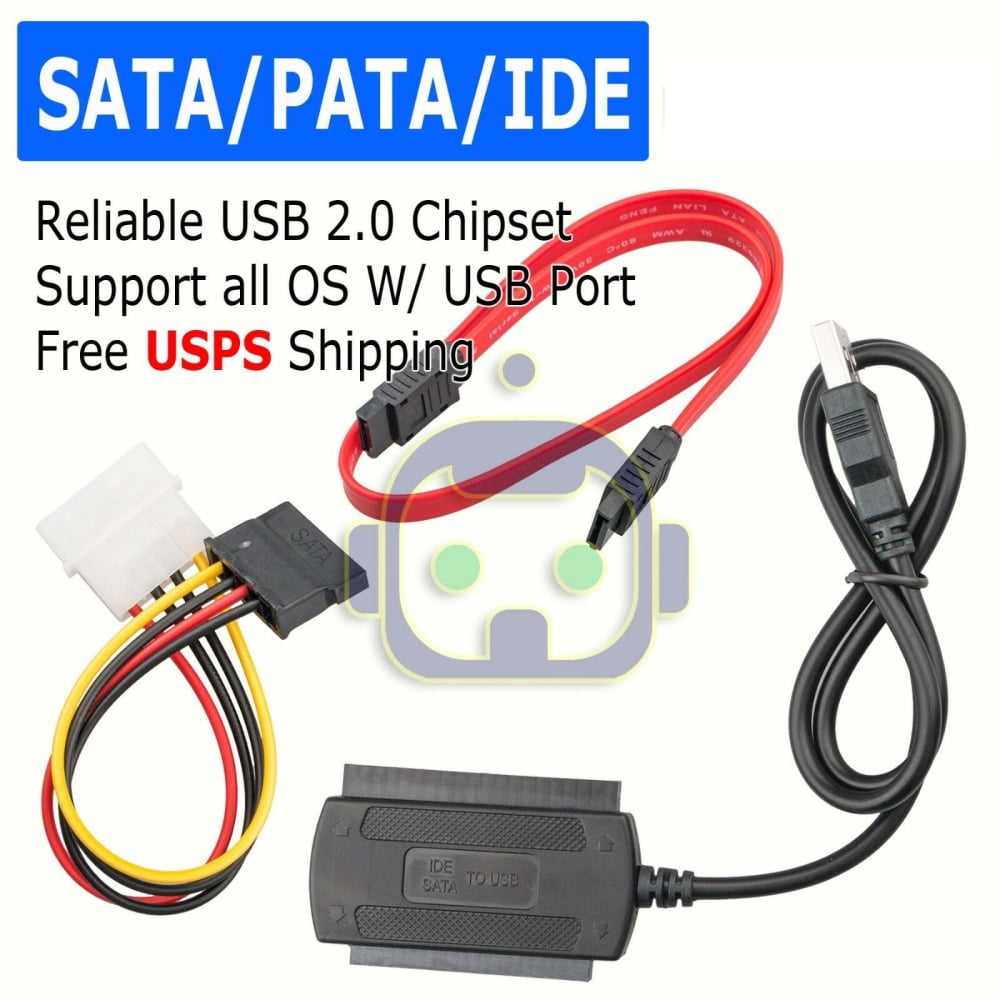 SATA/PATA/IDE to USB 2.0 Adapter Converter Cable for Hard Drive Disk 2. ...