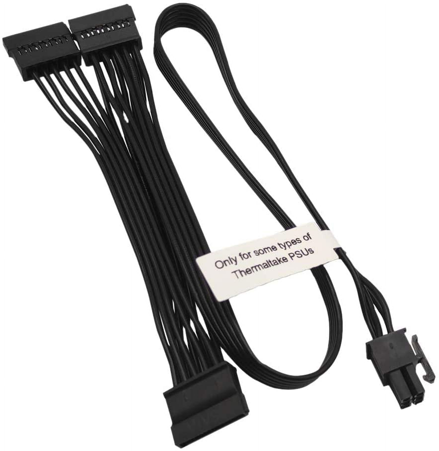 SATA Power Cable for Thermaltake PSUs, 6 Pin to 3X 15 Pin SATA Hard ...