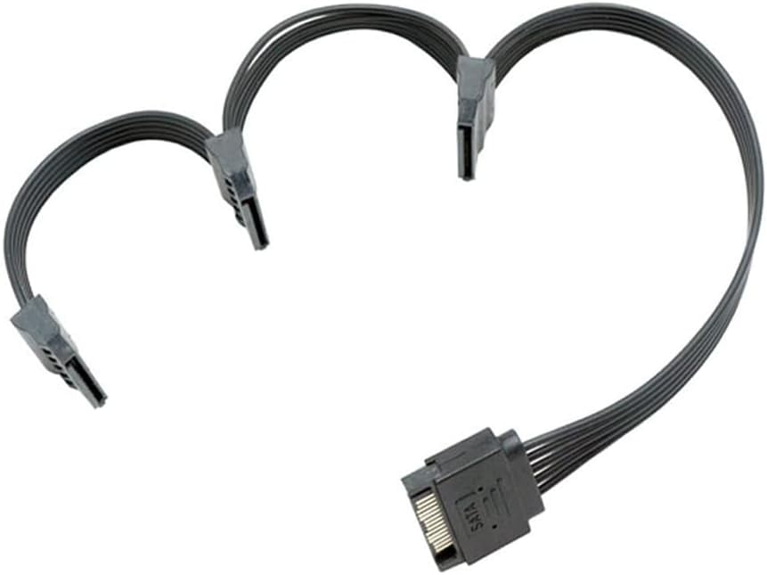 SATA Power Extension Cable 15 Pin SATA Male to Female Extender Cable ...