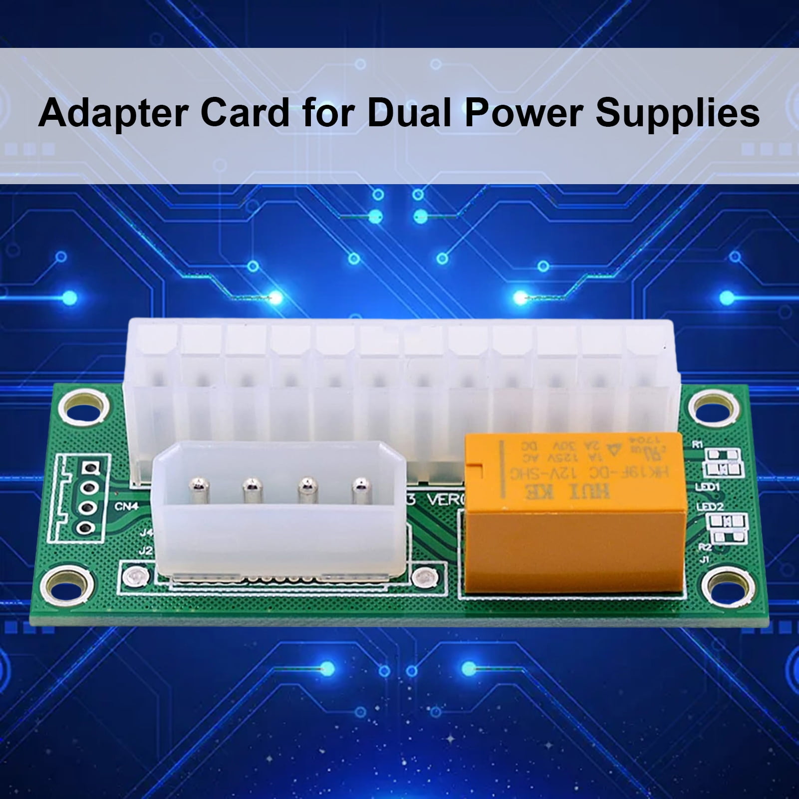 SATA Power Supply Adapter 24Pin to 4Pin Adapter Card Multiple PSUs ...