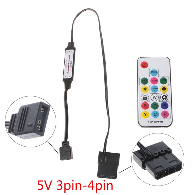 SATA RGB Controller Remote Wireless Large Controller for Computer for ...