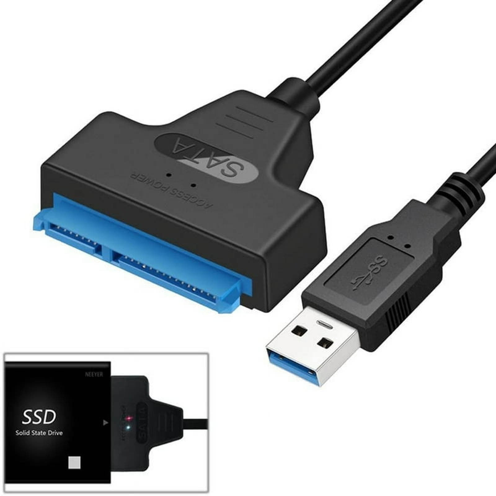 SATA to USB 3.0 Adapter Cable for 2.5 inch Hard Drive HDD/SSD Data ...