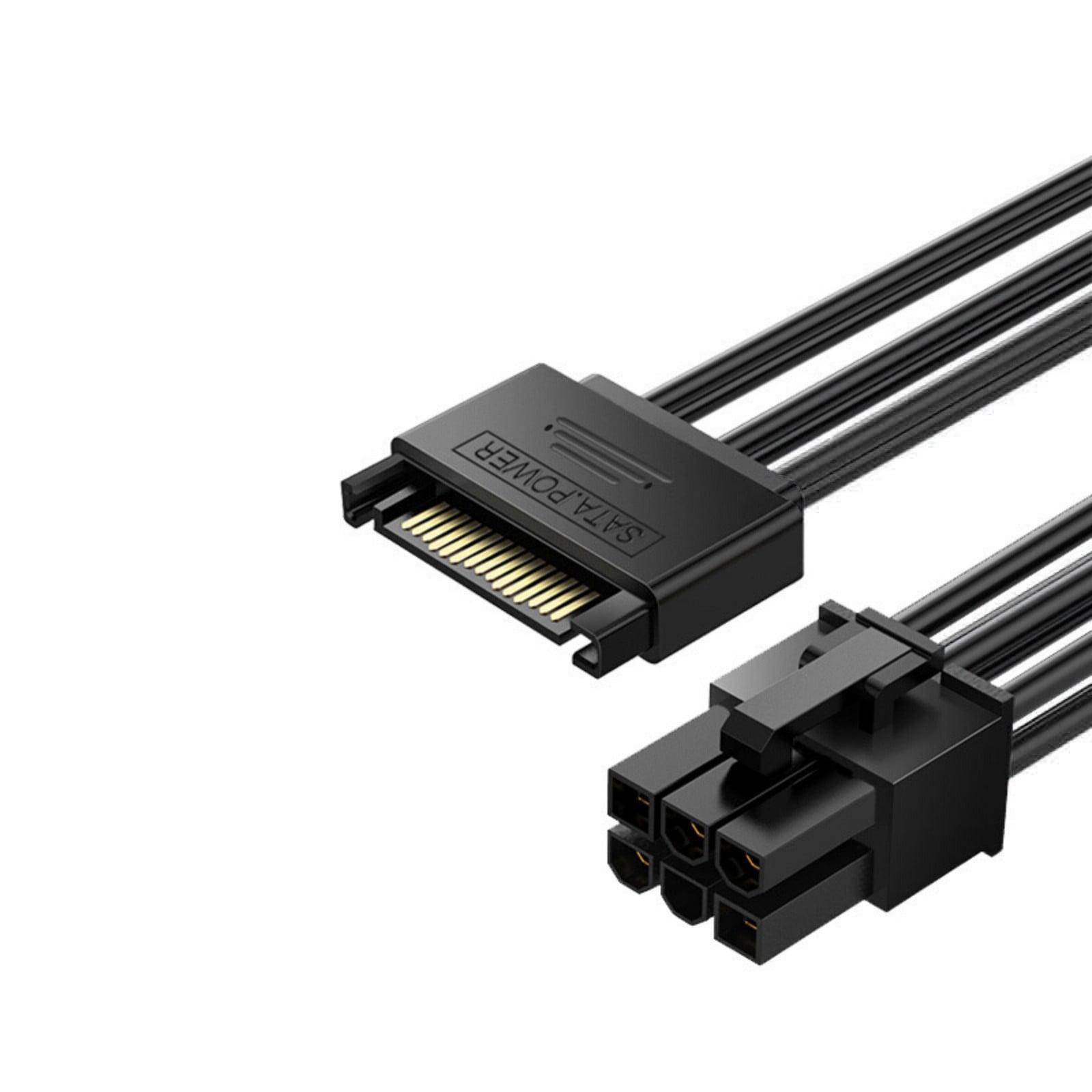 SATA15Pin to 6Pin Power Cable for Video Card Power Adapter Cord Stable ...