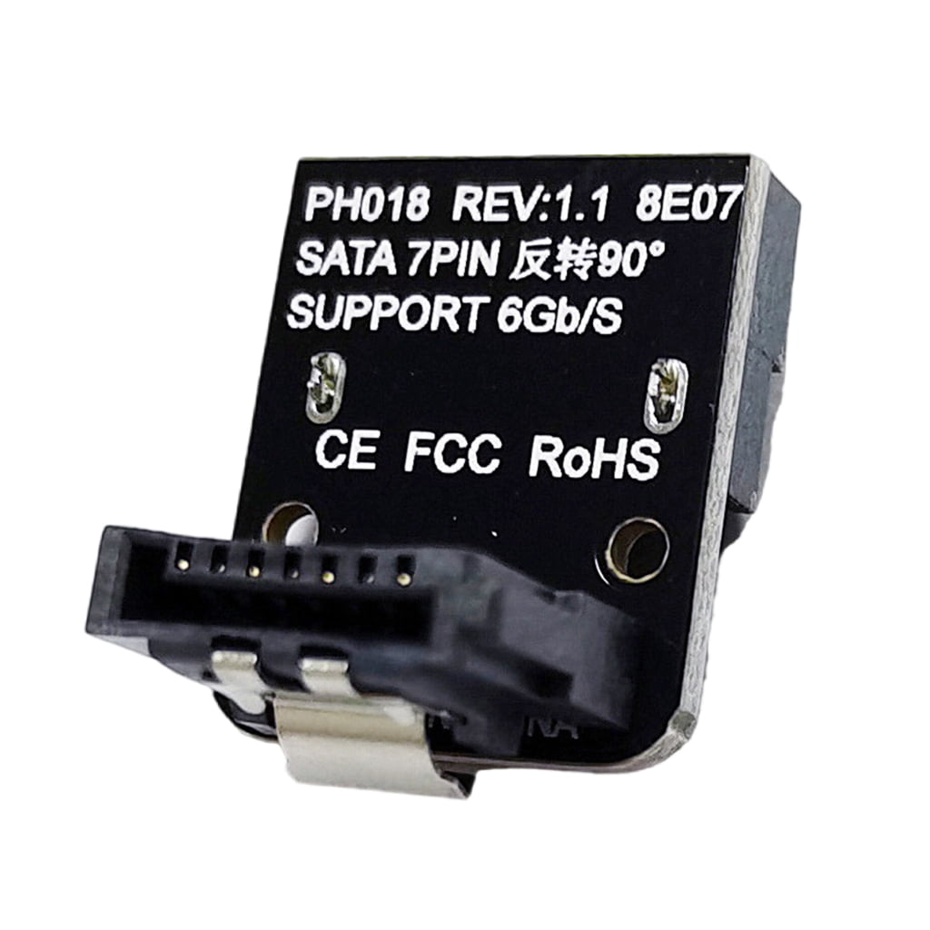 SATAs 7Pin Female to 7Pin Male Up 90° Angled Adapter for Mainboard ...
