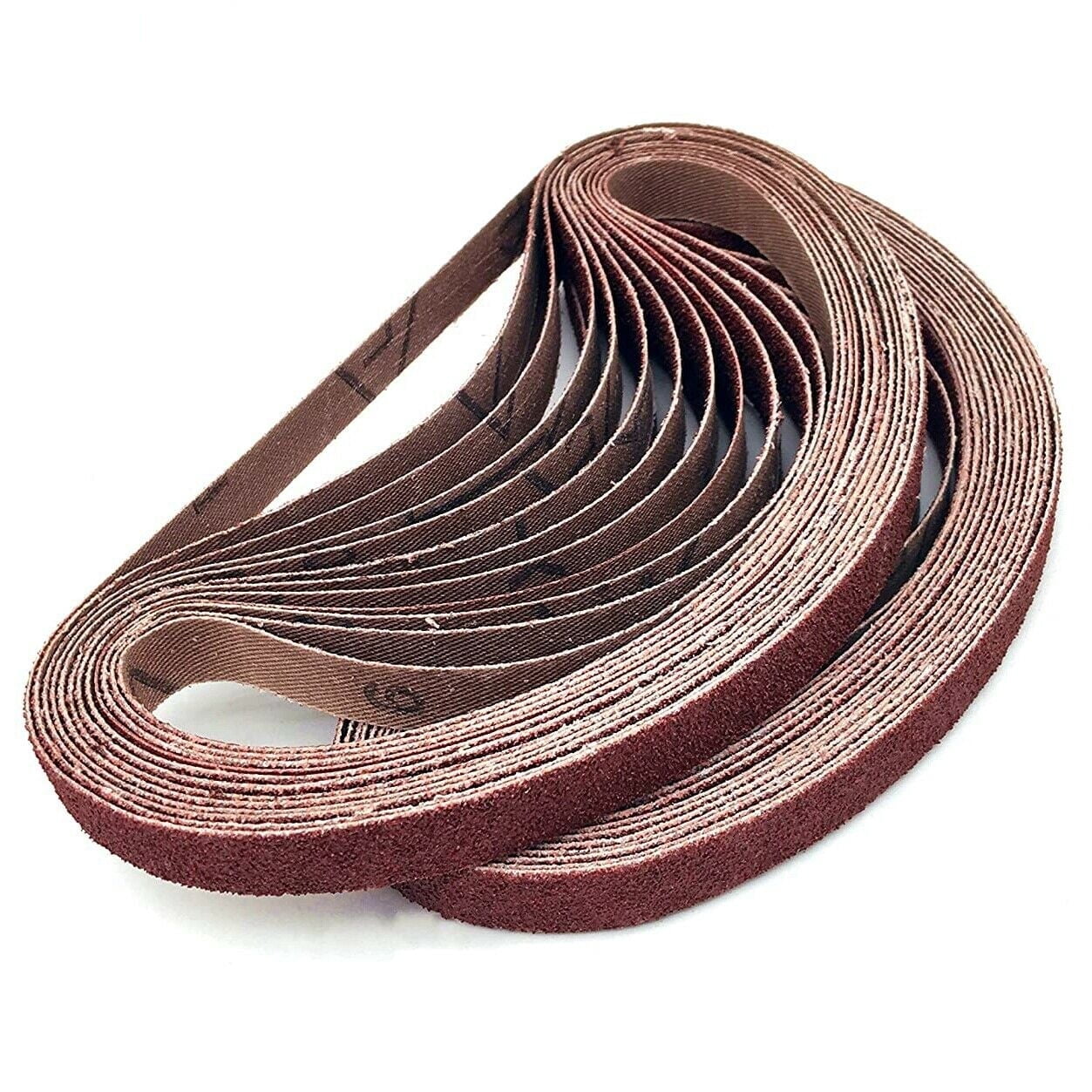 SATC 24Pcs 1/2x18 inch Air File Sanding Belts 40-240 Grit Aluminum ...