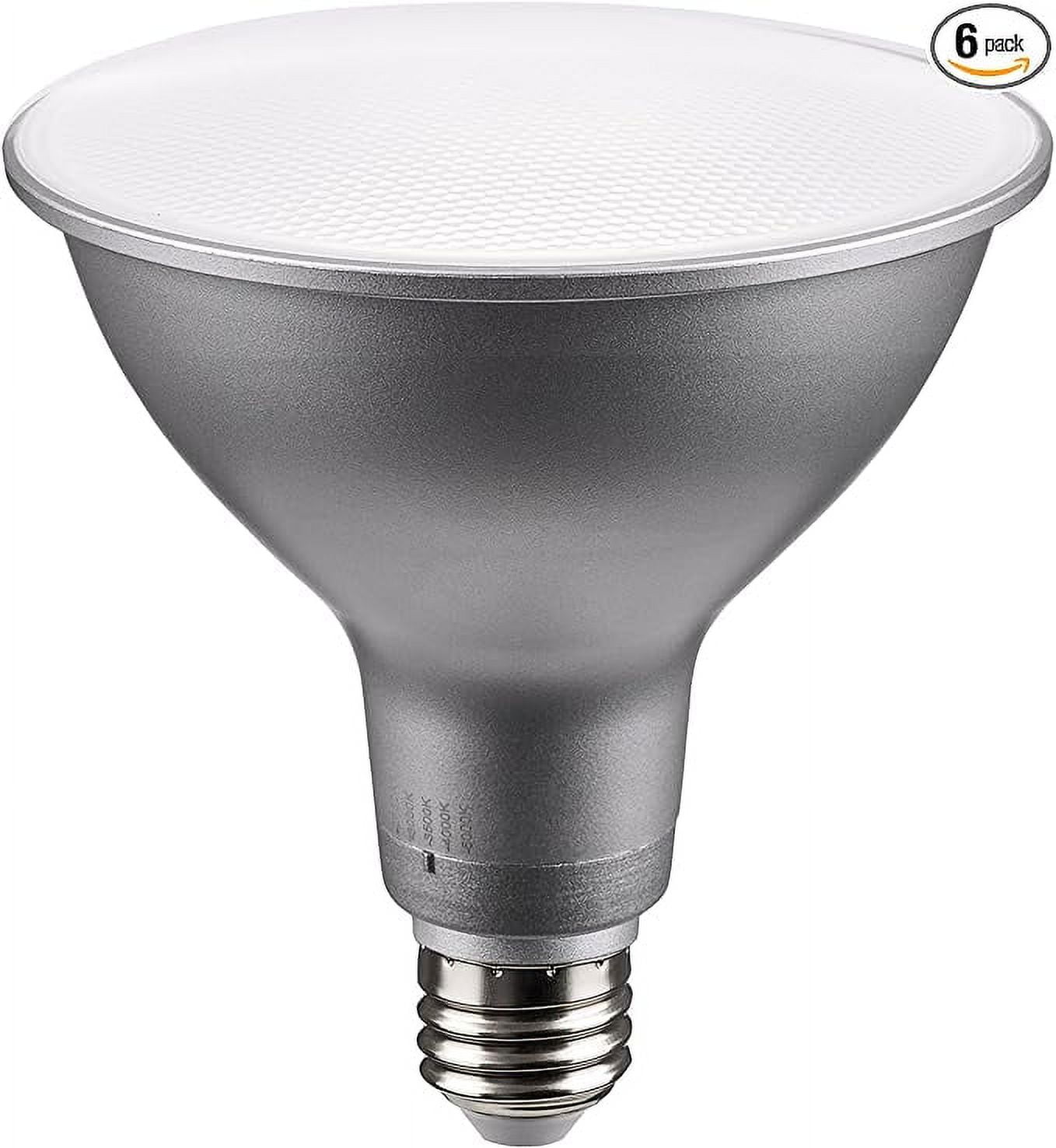 SATCO S11590; 13.3 Watt PAR38 LED; Medium Base; Silver Finish; CCT Selectable; 120 Volt; 60 ...