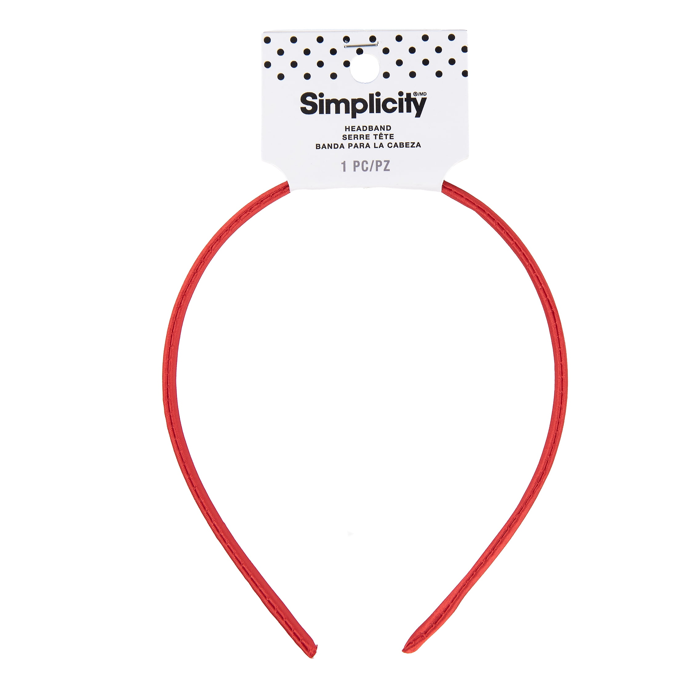 SATIN HEADBAND RED - Walmart.com