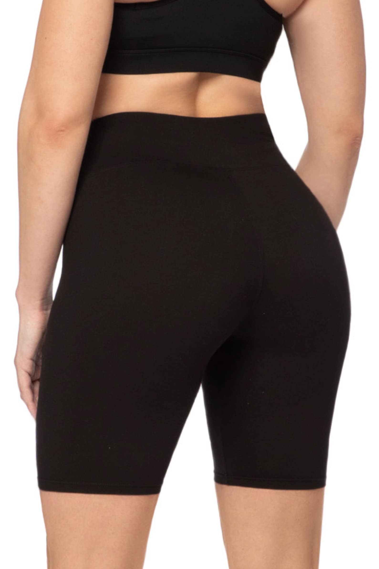 SATINA Biker Shorts for Women - High Waist Biker Shorts Without Pockets ...