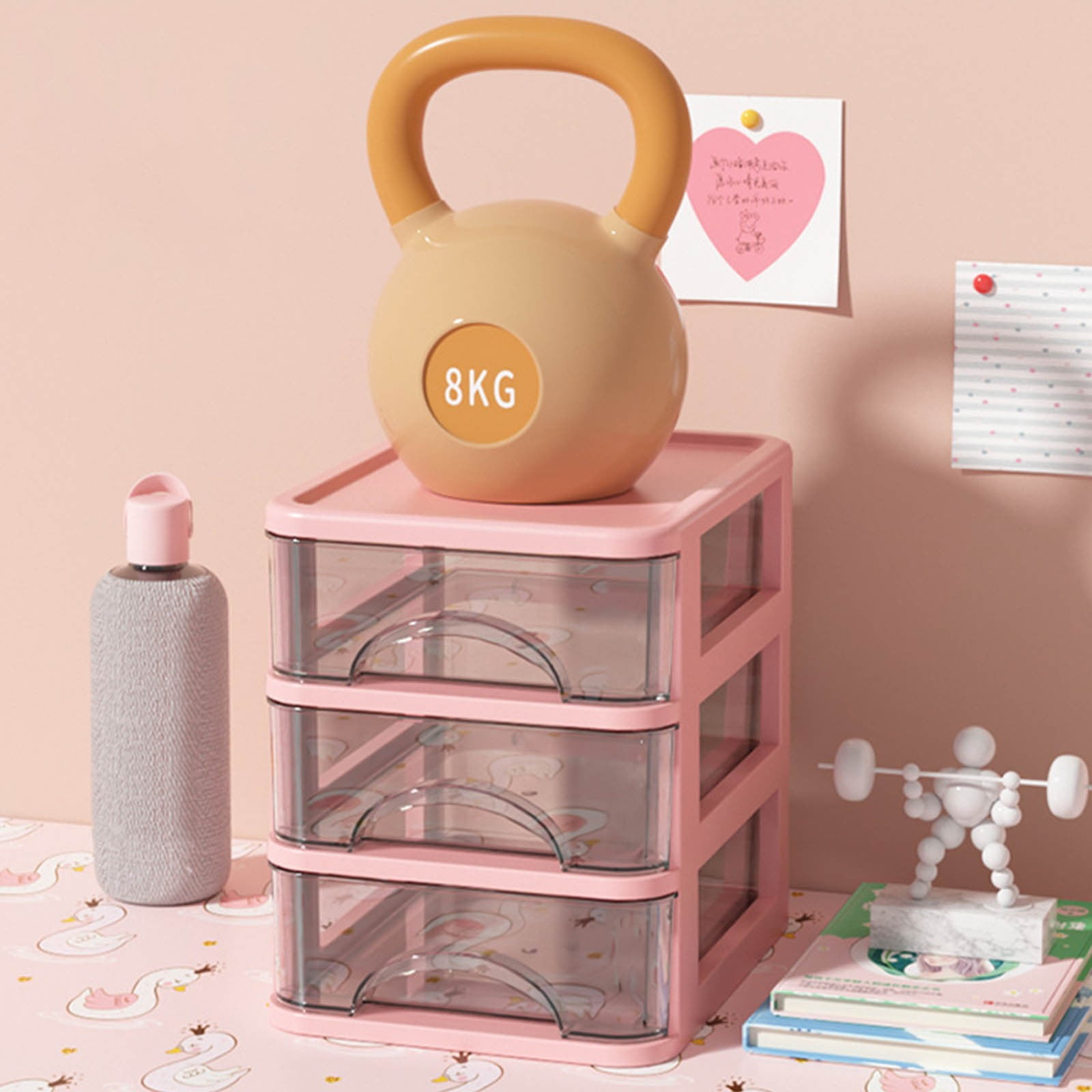 SATRINO 1 Pcs Plastic Drawers Organizer Mini Organizer Box Stackable ...