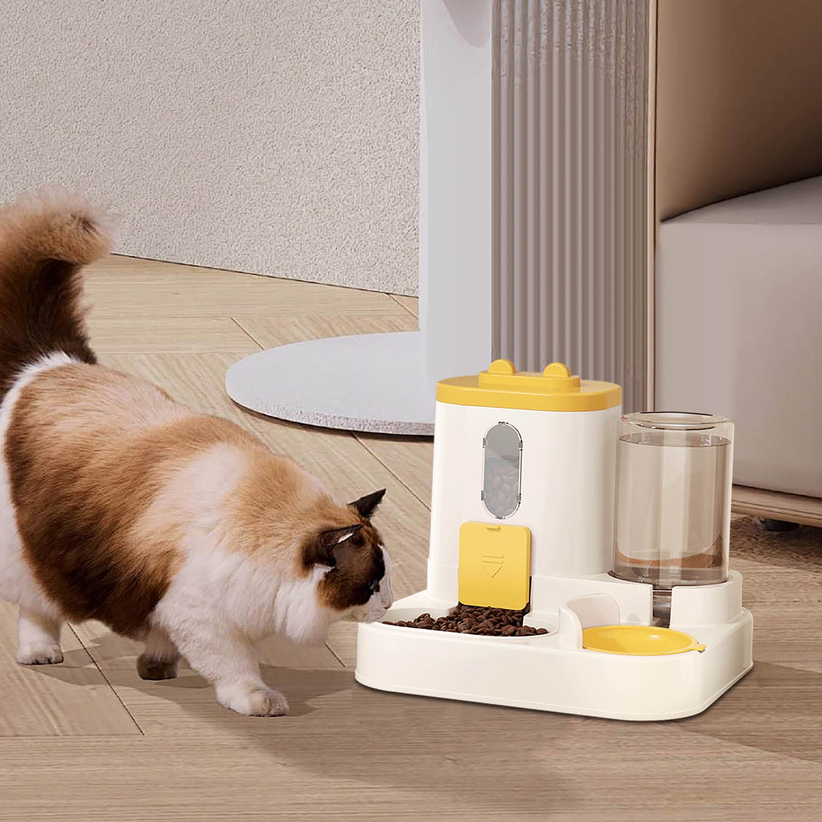 SATRINO Automatic Cat Feeder,Gravity Auto Timed Pet Dry Food Self ...