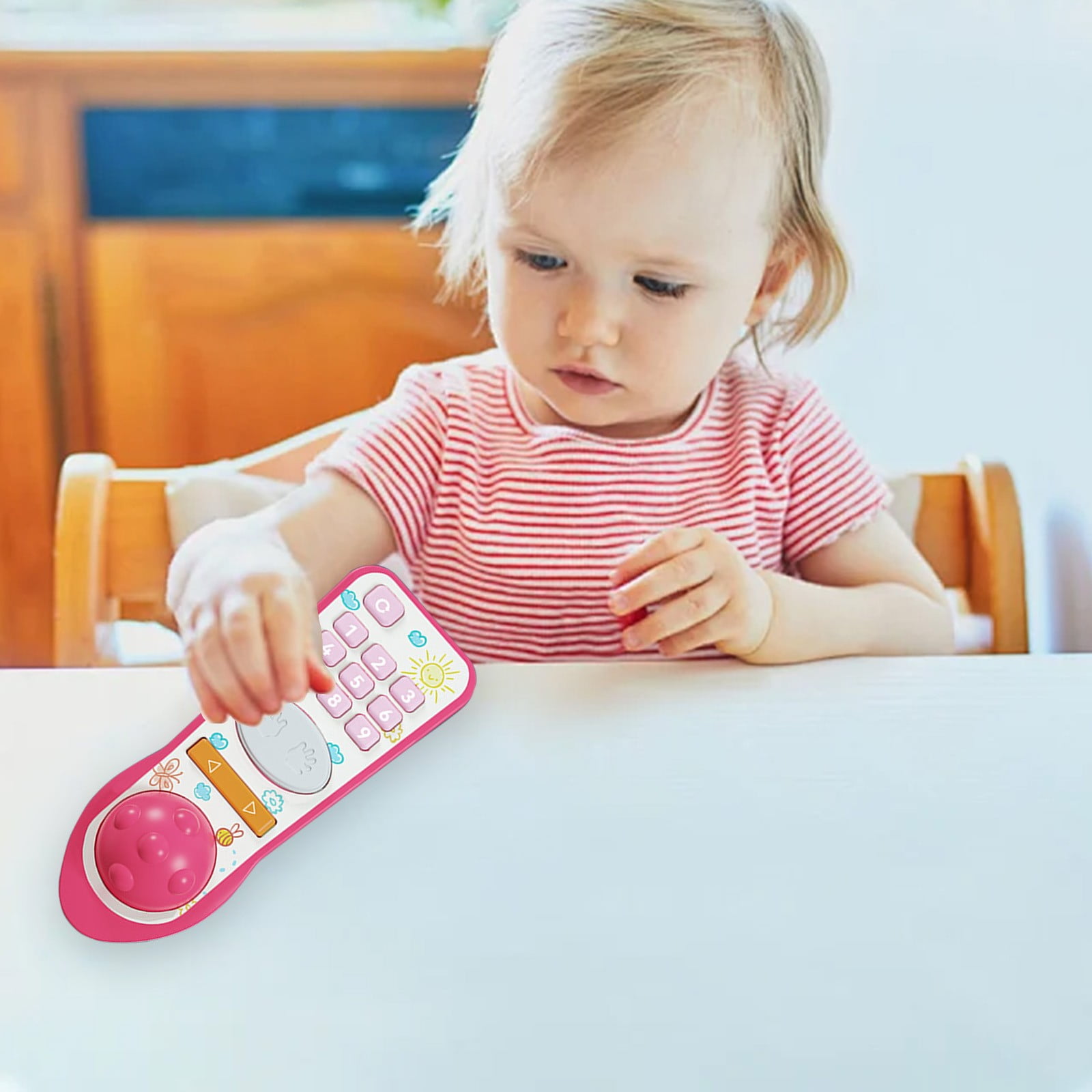 SATRINO Baby TV Remote Control Toy 6 Month+, Toddler Realistic Remote ...