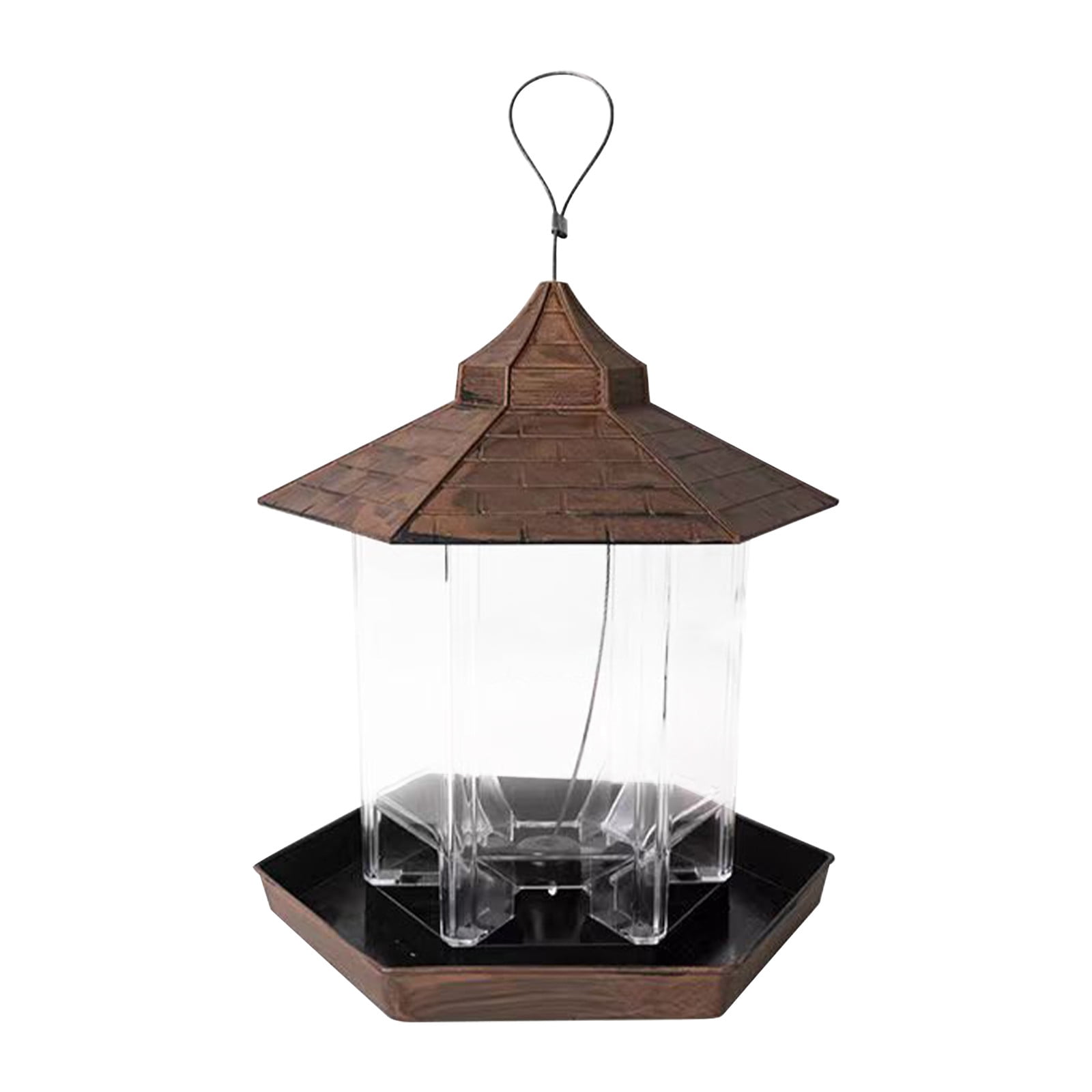 SATRINO Bird Feeder, Heavy Duty Plastic Bird Feeders for Outdoor ...