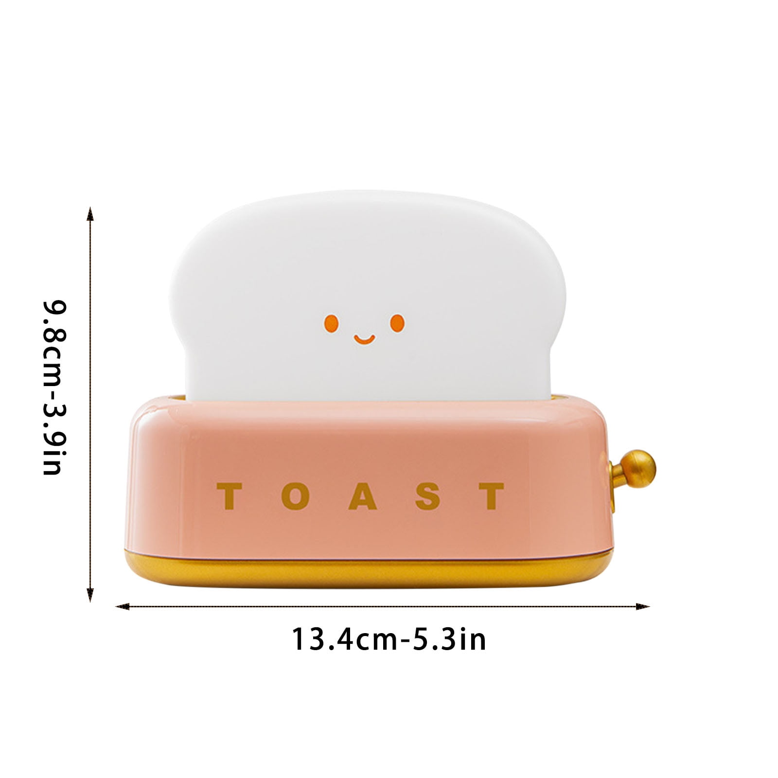 SATRINO Cute Toast Bread LED Night Lamp,Creative USB Rechargeable Toast ...