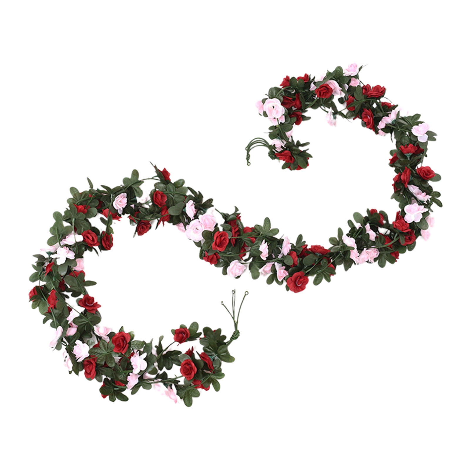 SATRINO Fake Rose Vines Flowers Plants, 7.9 Feet Artificial Rose Flower ...
