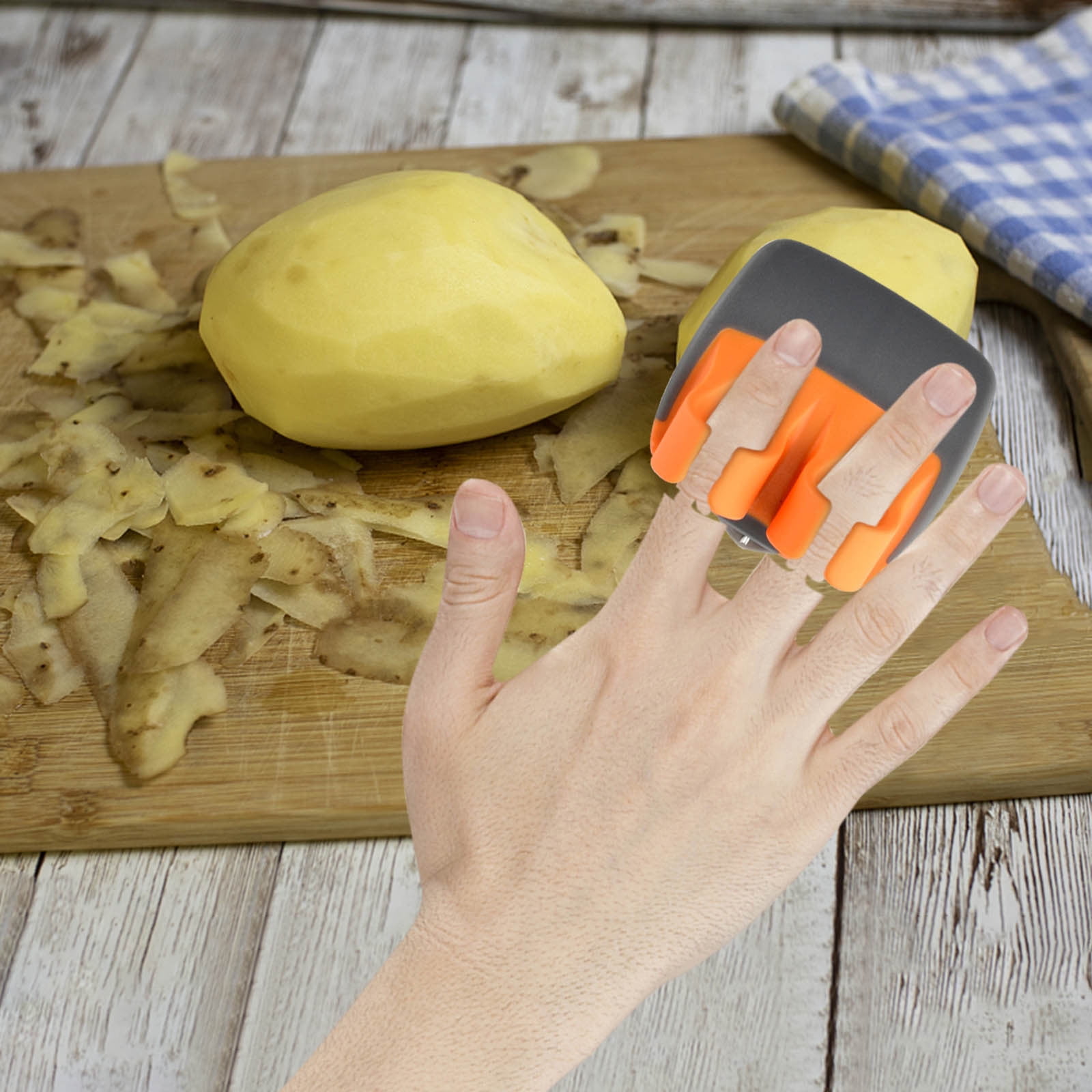 SATRINO Finger Vegetable Peeler Palm Peeler Kitchen Fruit Potato Peeler ...