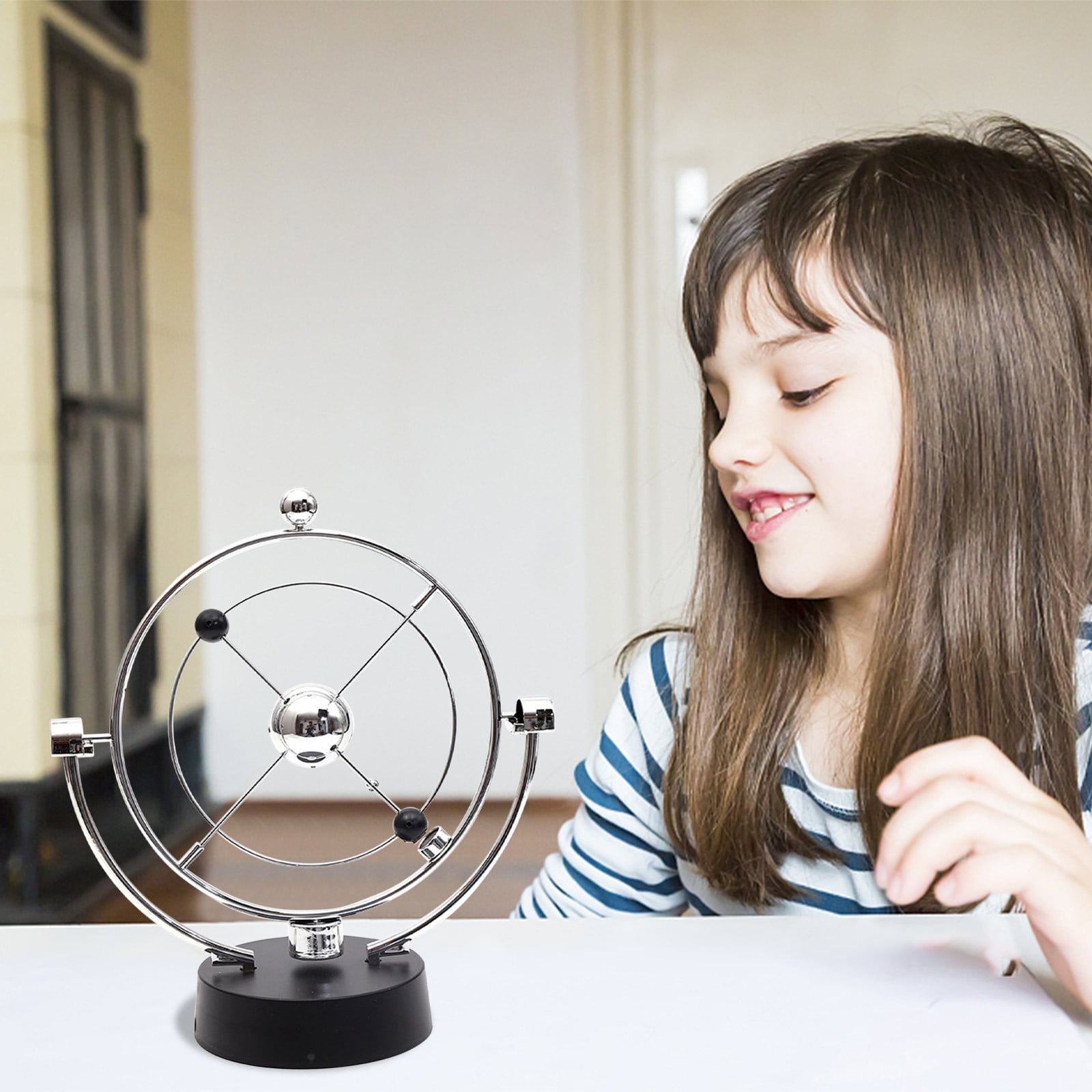 SATRINO Kinetic Perpetual Motion Galaxy, Outer Space Gadget That Flips ...