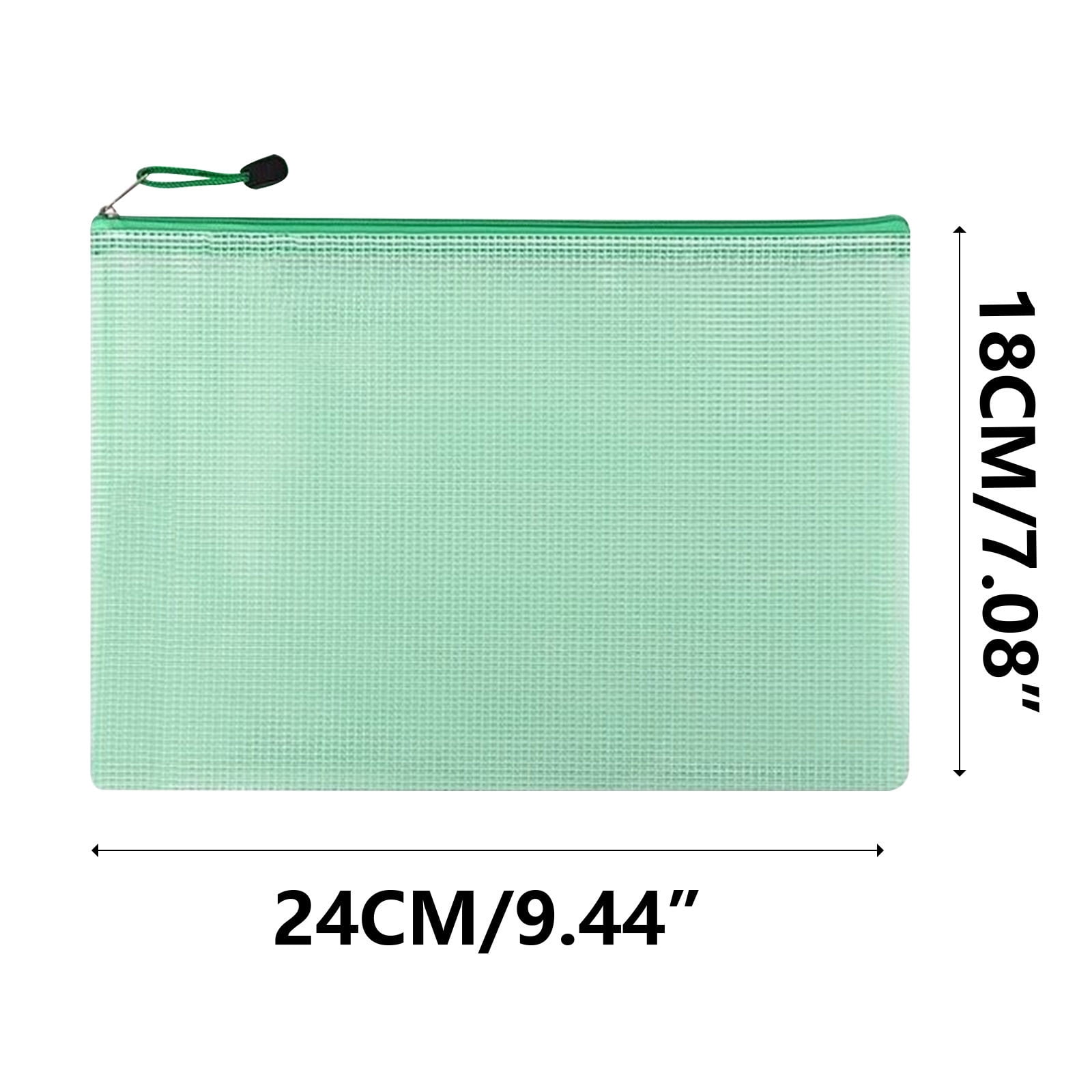 SATRINO Mesh Zipper Pouch Document Bag Pocket, Plastic Zip File ...