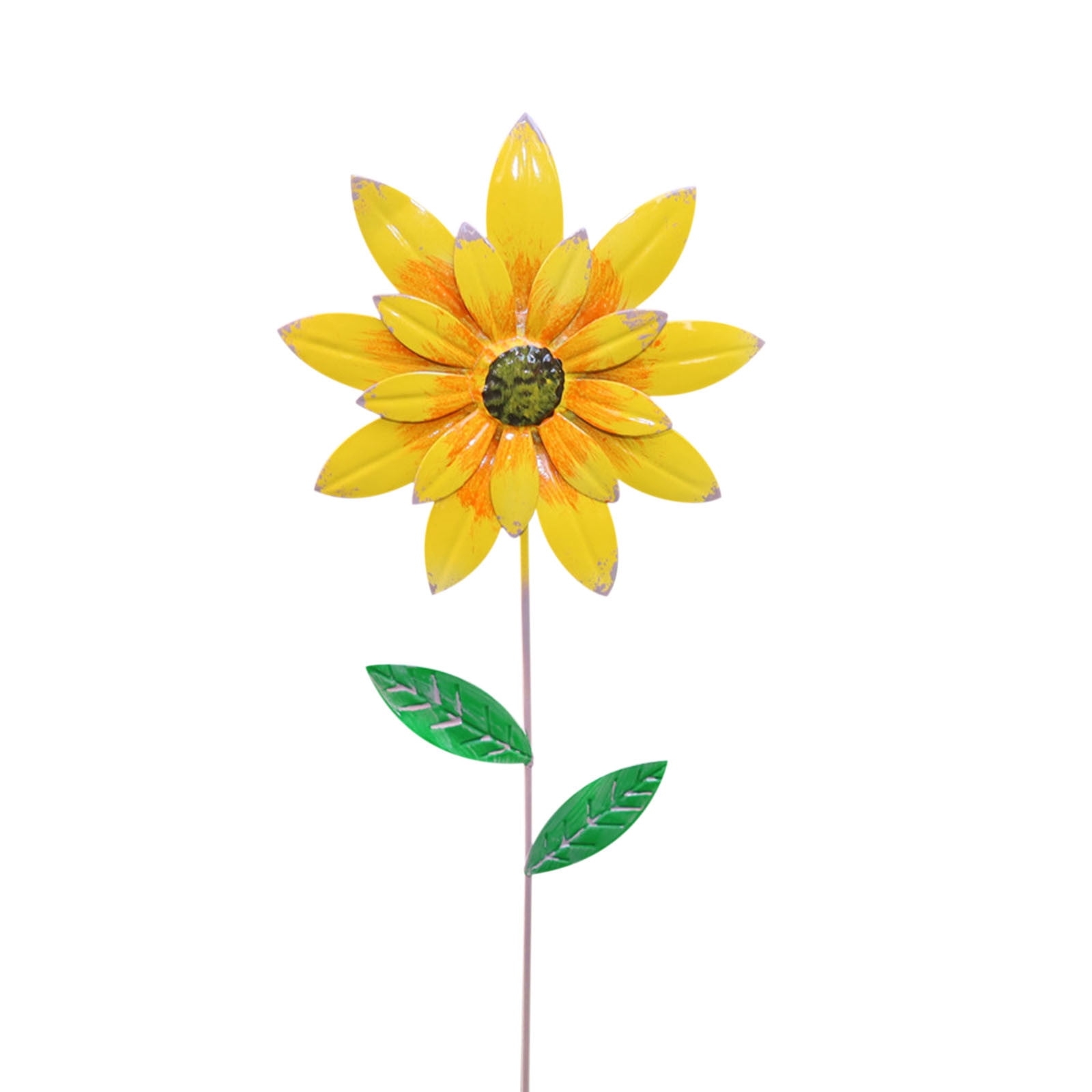 SATRINO Metal Flower Decorative Garden Stakes,Pick Water Proof Metal ...