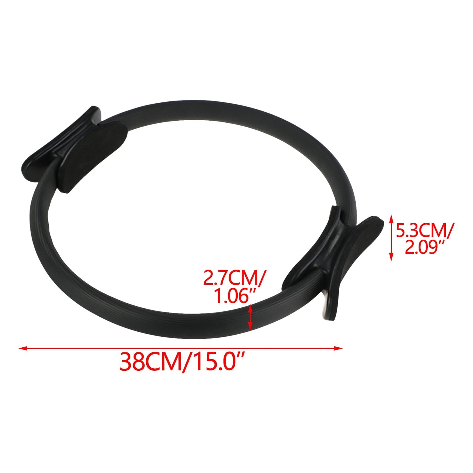 SATRINO Pilates Ring Fitness Circle 15" Yoga Rings Magic Circle with ...