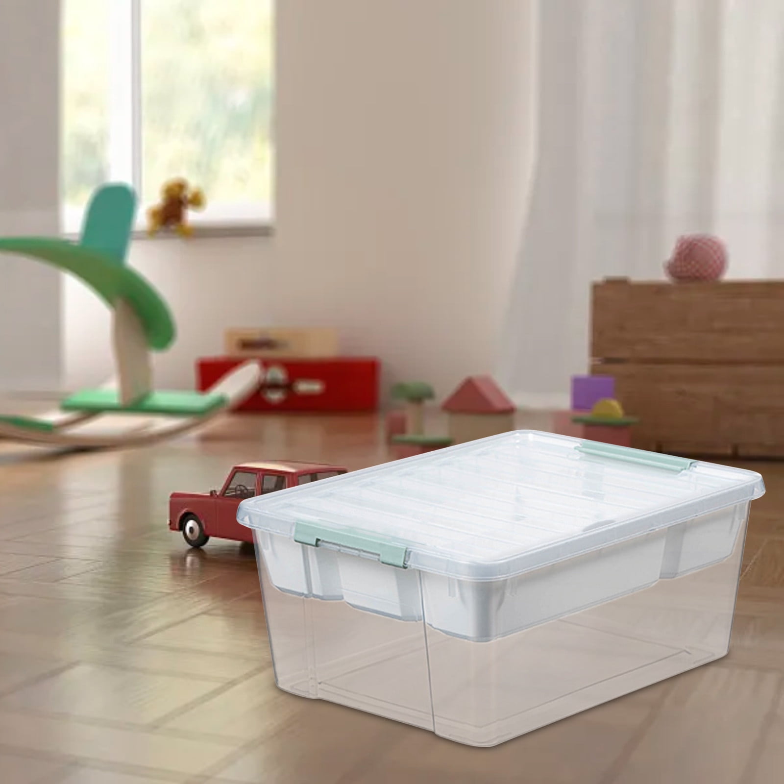 SATRINO Plastic Toy Storage Organizer for Lego Box, Stackable Toy ...