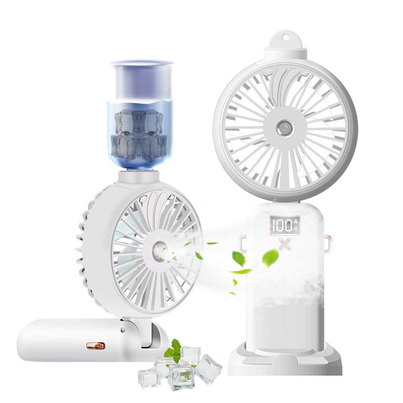 SATRINO Portable Misting Fan - 180° Foldable Handheld Personal Fan with ...