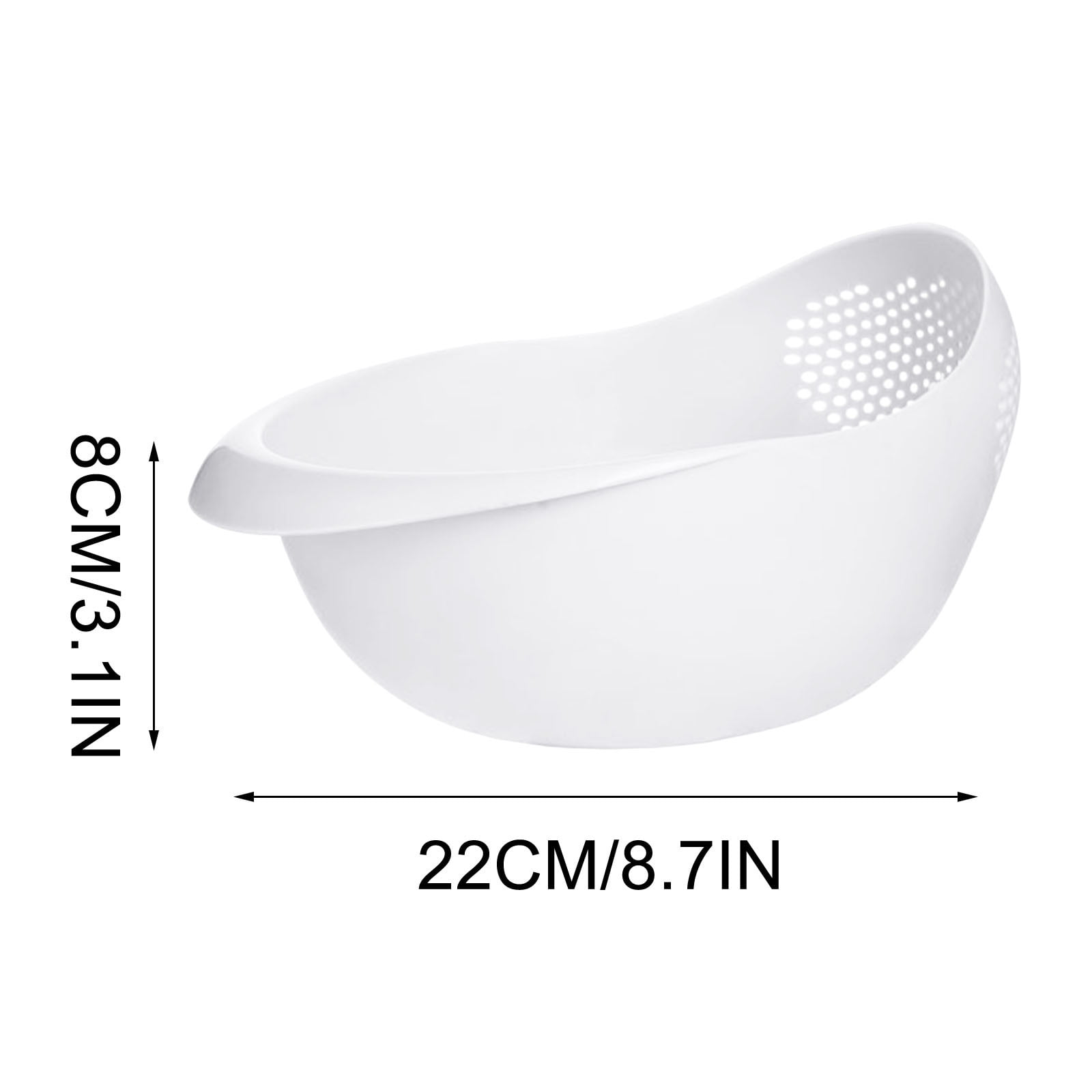 SATRINO Rice Strainer - Lightweight Rice Washer Strainer Bowl with ...