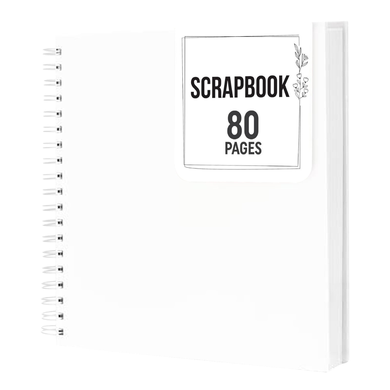 SATRINO Scrapbook Album – 7.9x7.9 White Scrap Book. Scrapbooking ...