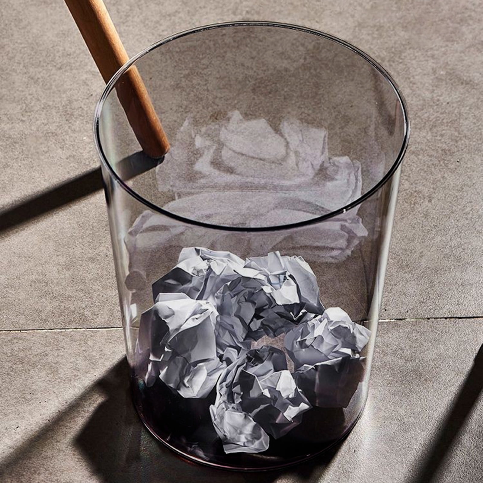 SATRINO Trash Can, 12L , Waste Paper Basket Round, Office, Metal Mesh ...