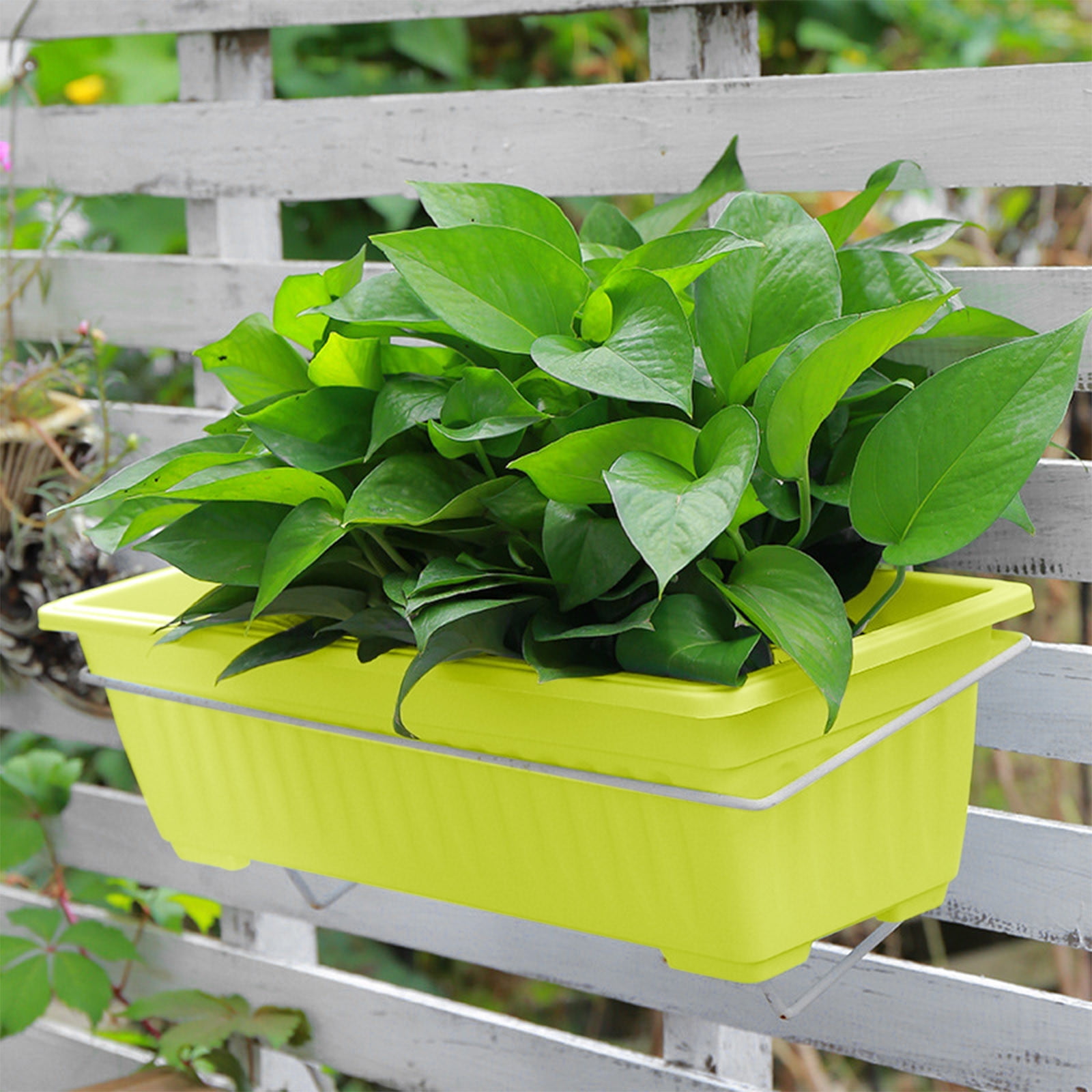 SATRINO Window Box Planter, 17inch Plastic Vegetable Flower Planter ...