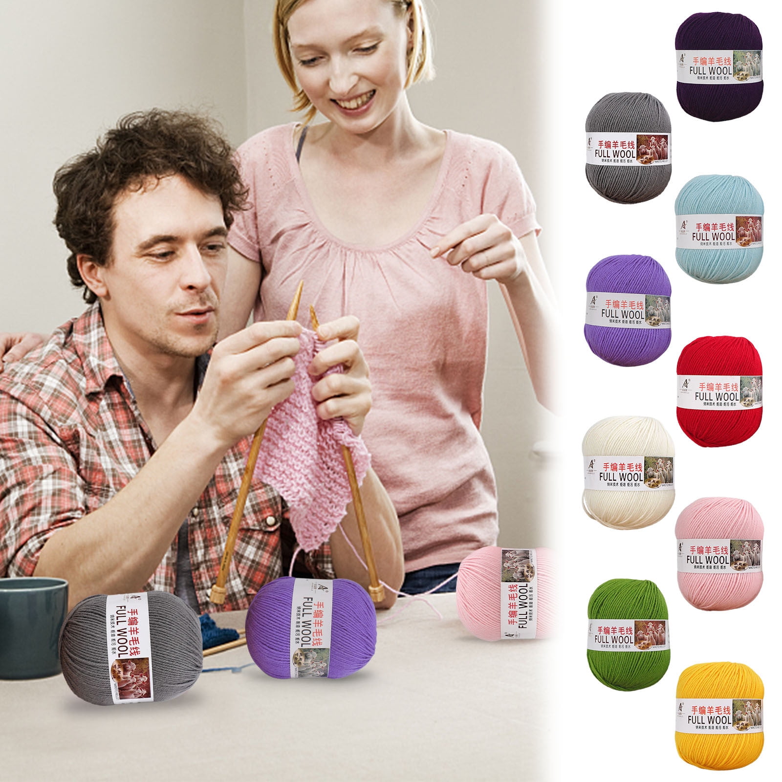 SATRINO Wool Yarn, Superwash Anti-Pilling, Sport Weight, for Knitting ...