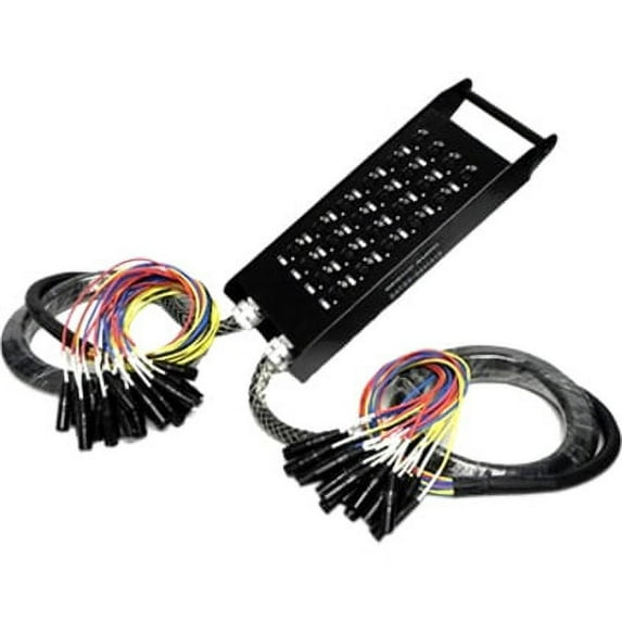 SATSS-24x1515 - 24 Channel Send XLR Splitter Snake Cable - Two 15 Foot ...