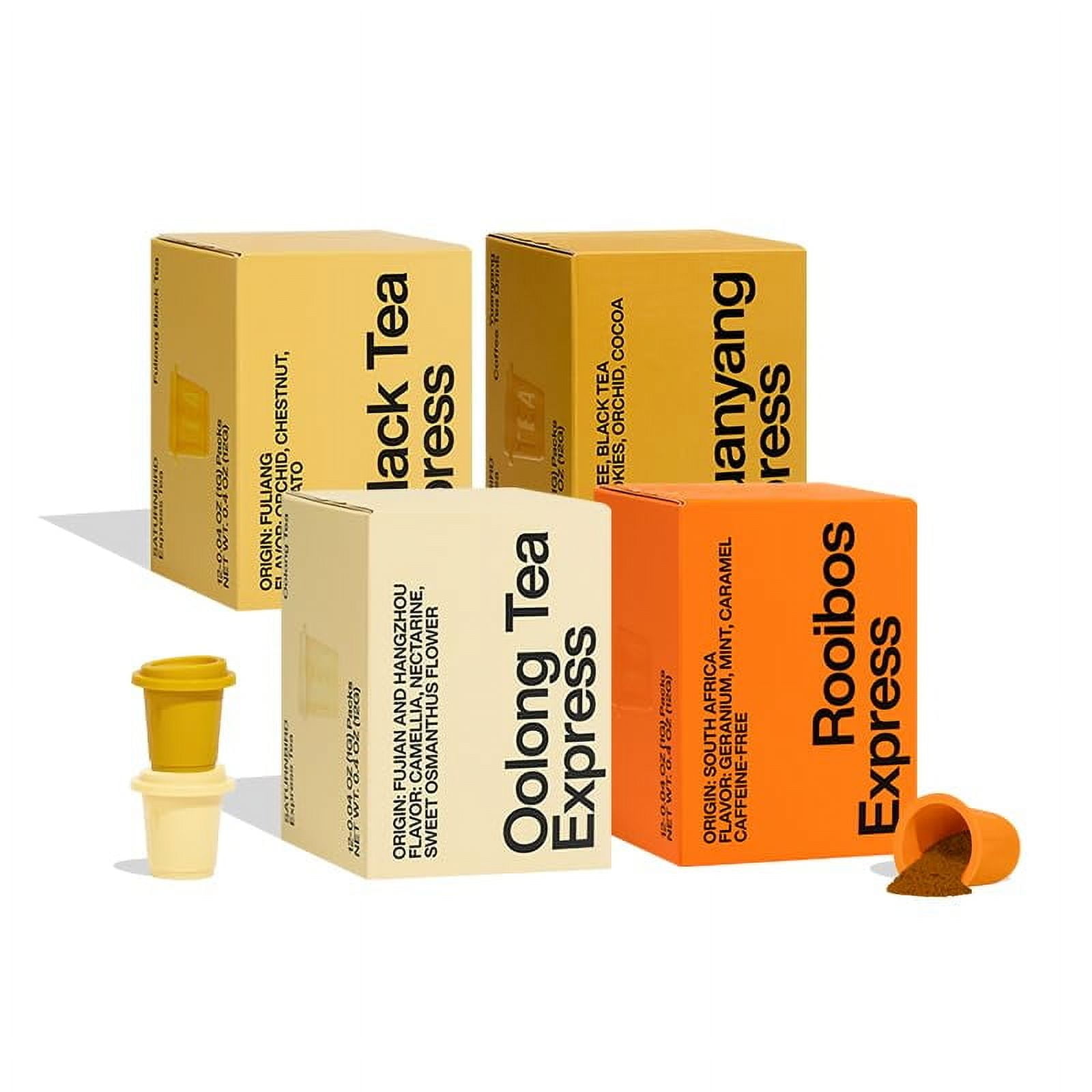 SATURNBIRD Instant Tea Cold Brew, 4 Flavors Variety Packs, Unsweetened ...