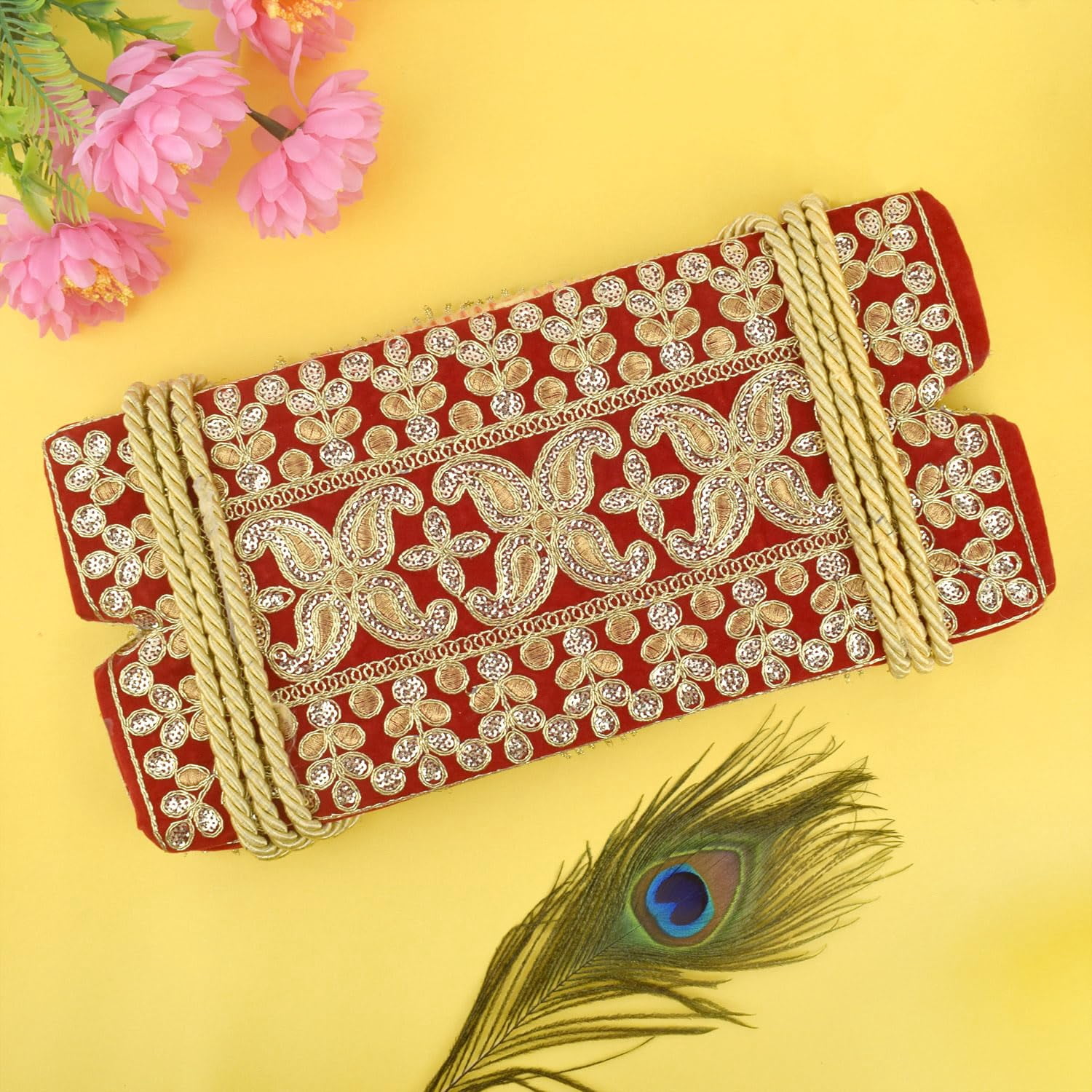 SATVIK 1 Pc Handcrafted Jhula Pattri for Teej Festival Jhoola ...