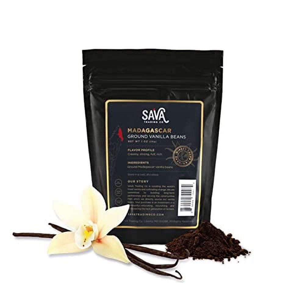 SAVA Madagascar Pure Ground Vanilla Powder, Flavoring Extract for ...