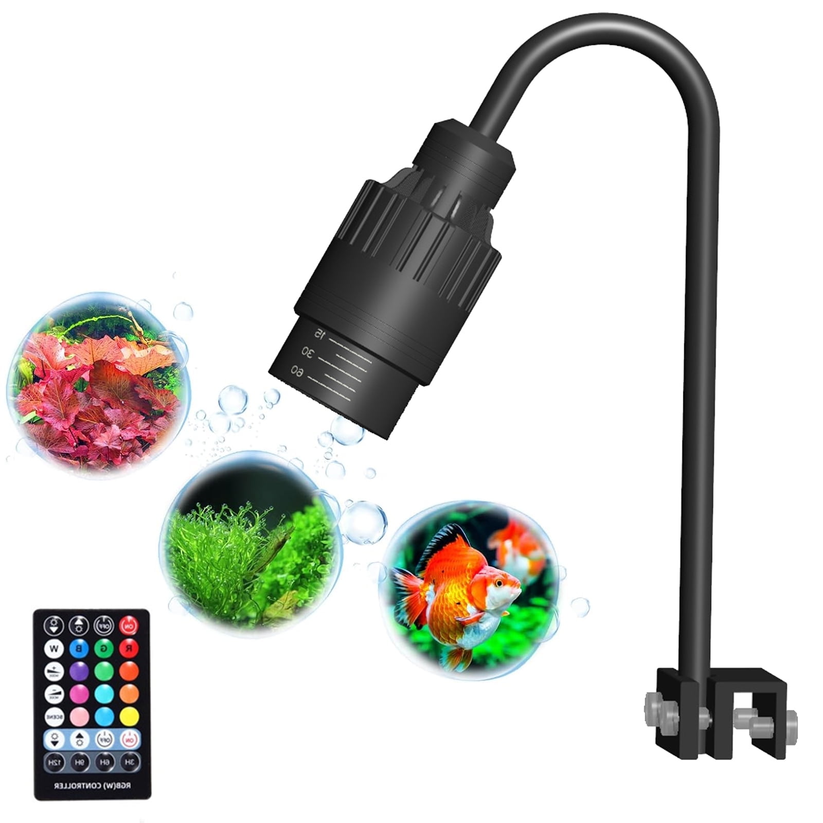 SAVALETOR Aquarium LED Reef Light, Dimmable Full Spectrum Marine LED ...