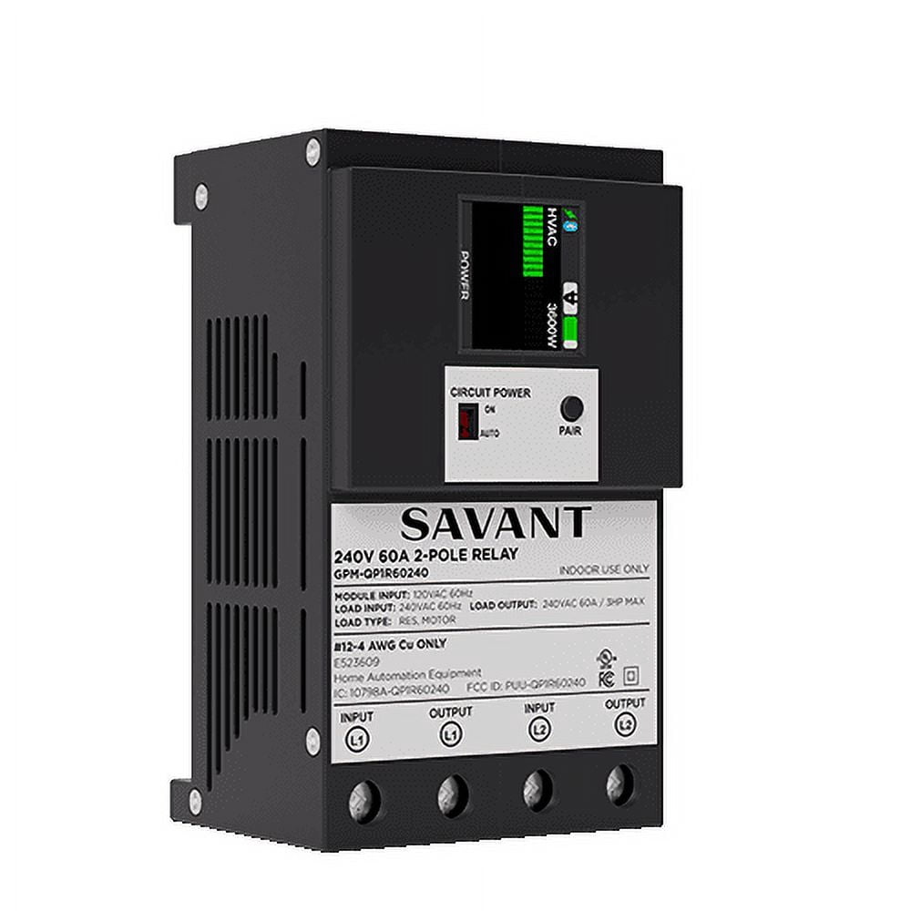SAVANT GPM-QP1R60240-21 60A SINGLE RELAY COMPANION MODULE - Walmart.com