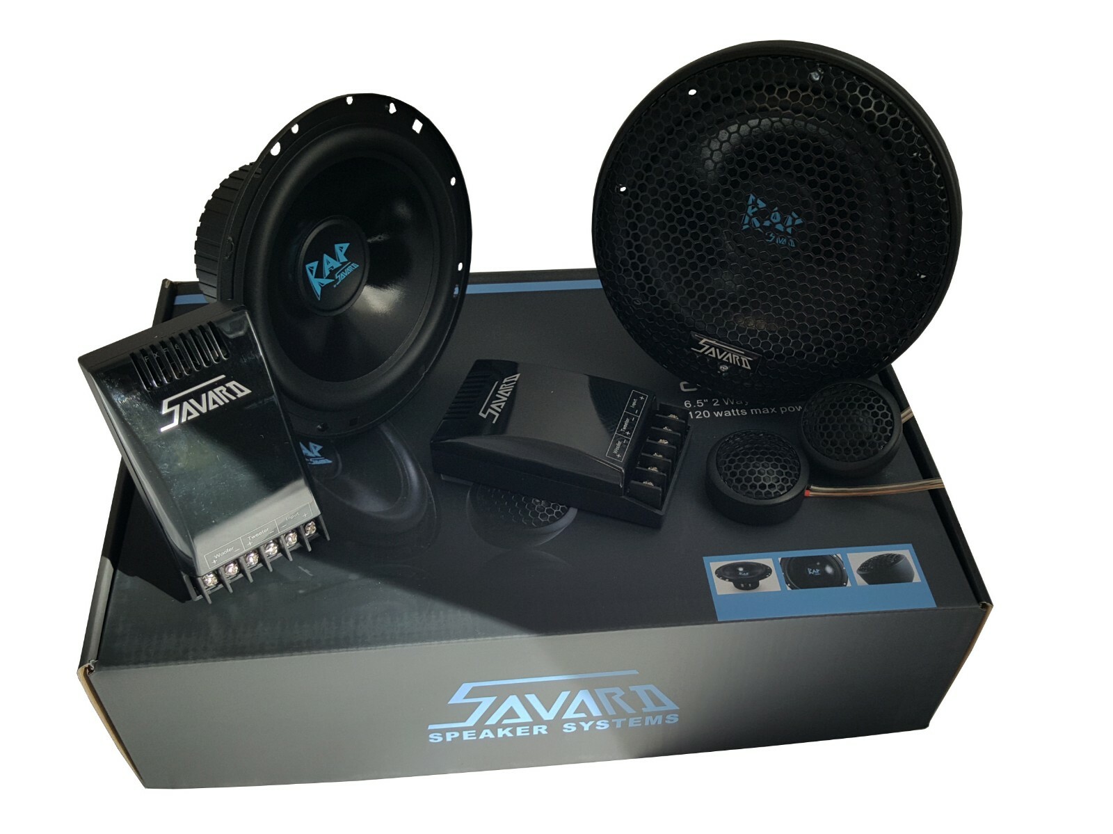 SAVARD Speakers 5-125 Watt RAP 6.5"inch Component Set v2 - Walmart.com