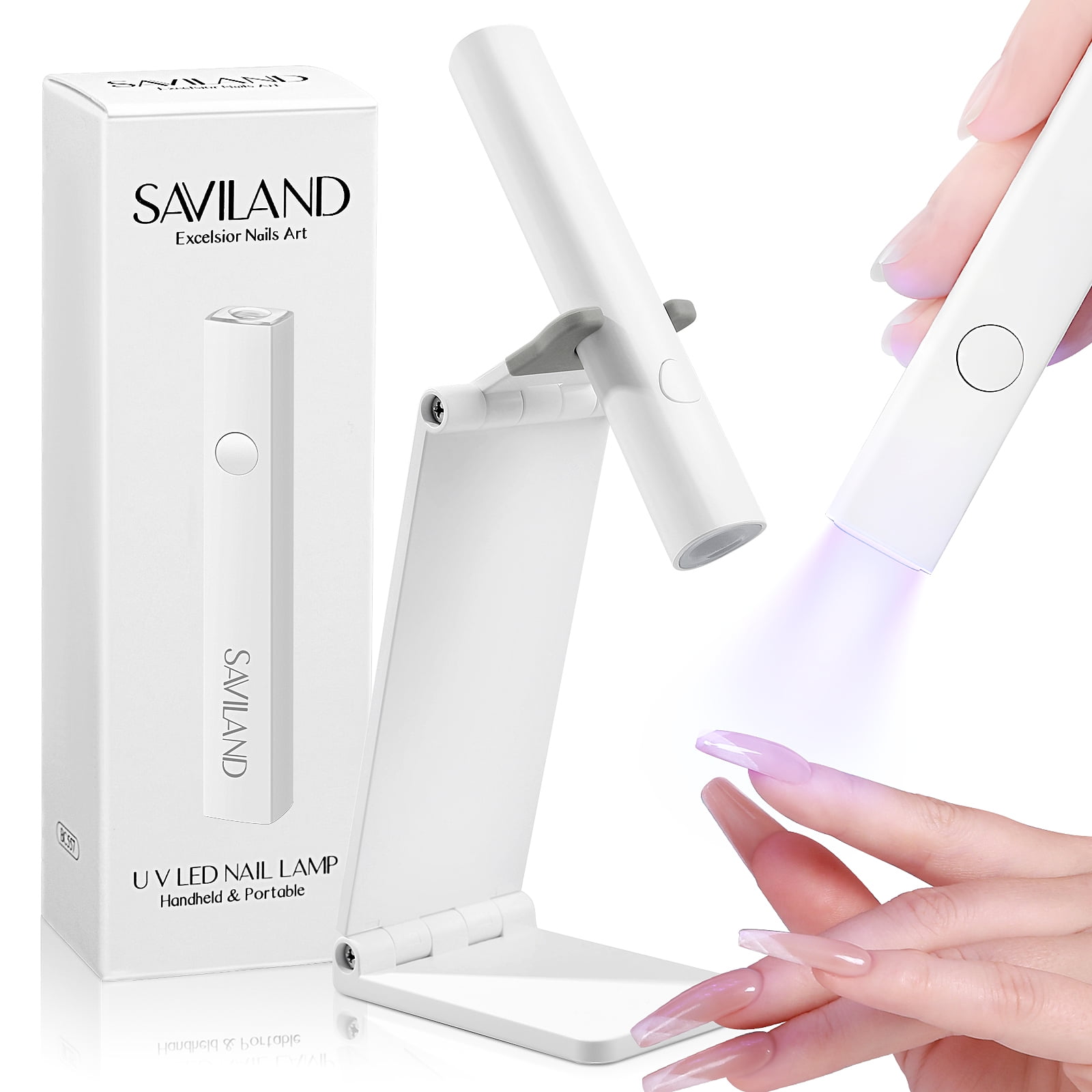 SAVILAND Mini U V light for Nails - Wireless Handheld U V lamp With ...