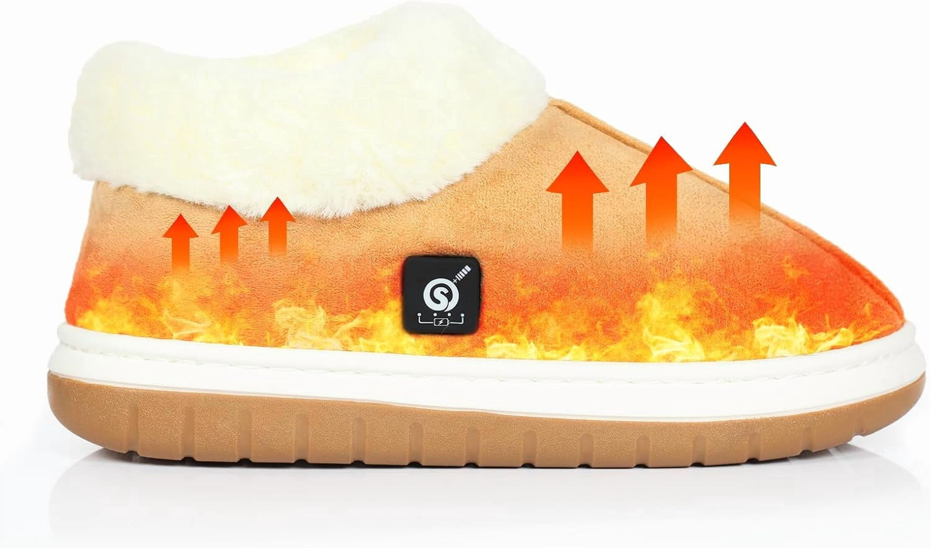 SAVIOR HEAT 2025 Newest Heated Slippers for Men & Women – Rechargeable ...