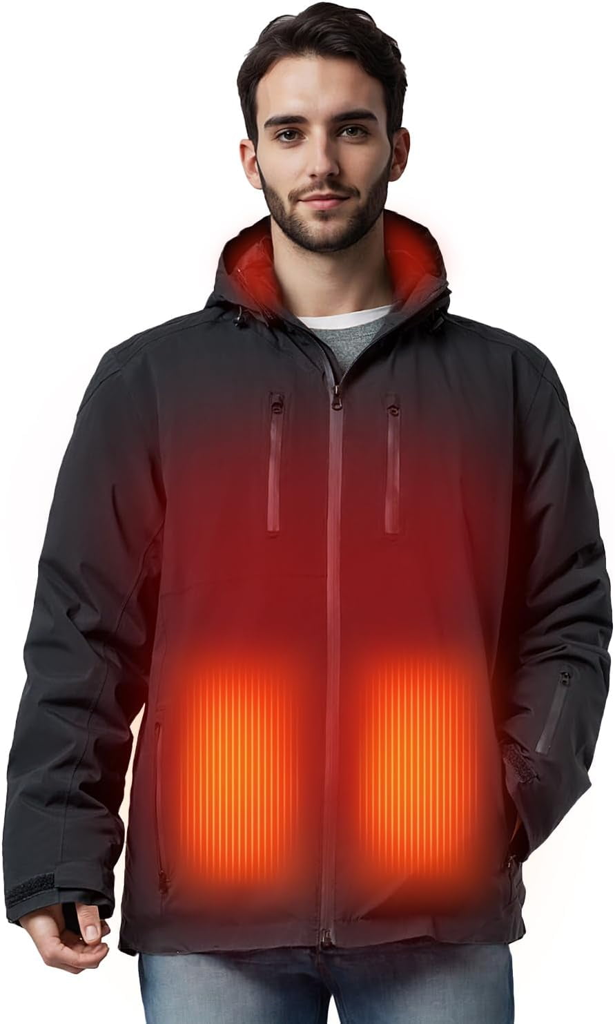 SAVIOR HEAT Heated Jackets for Men with 10-Hour Battery Life Waterproof ...