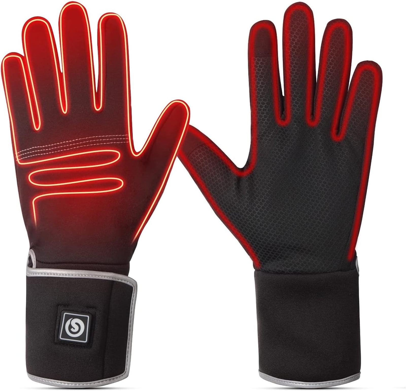 SAVIOR HEAT Heated Liners Gloves for Men Women, Electric Rechargeable ...