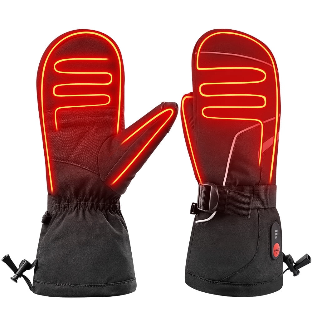 SAVIOR HEAT Winter Snow Gloves Outdoor Sports Windproof Water Resistant ...